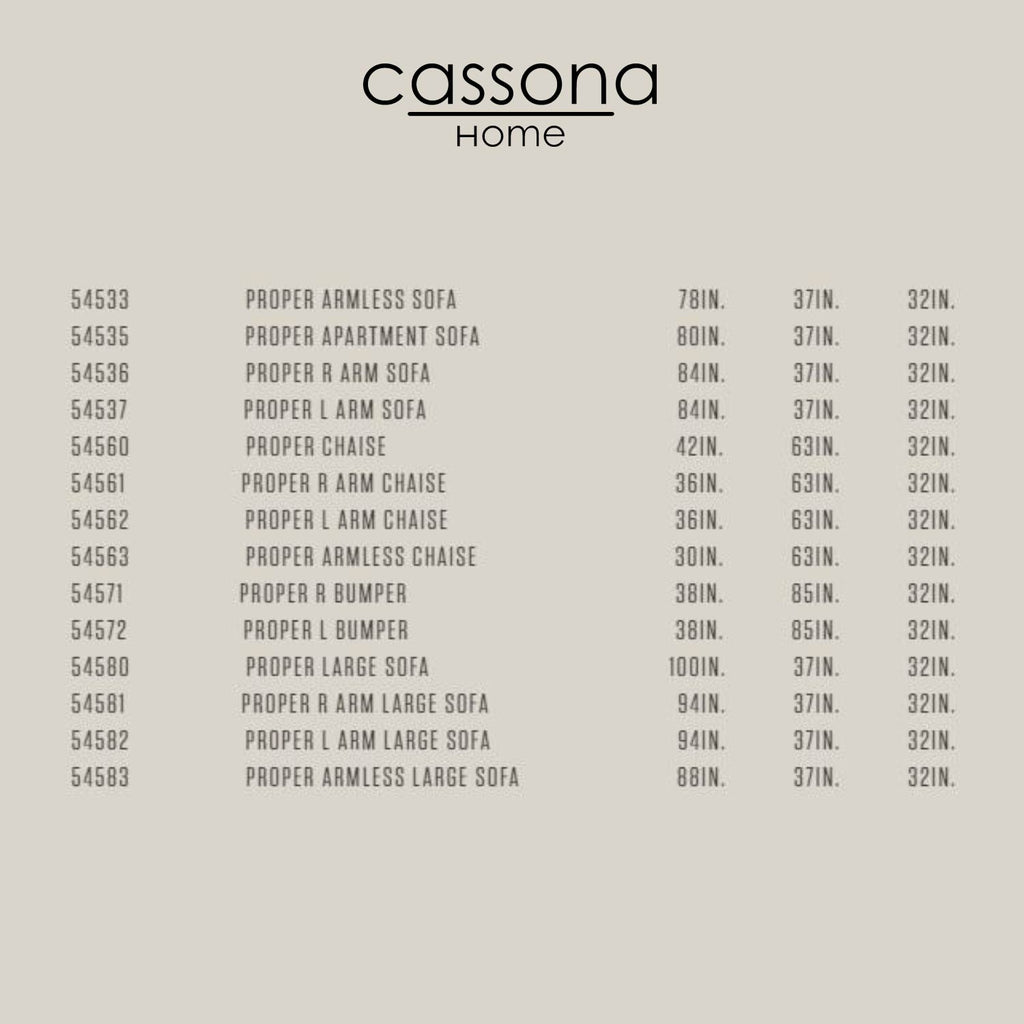 PROPER SECTIONAL at Cassona Home – cassona